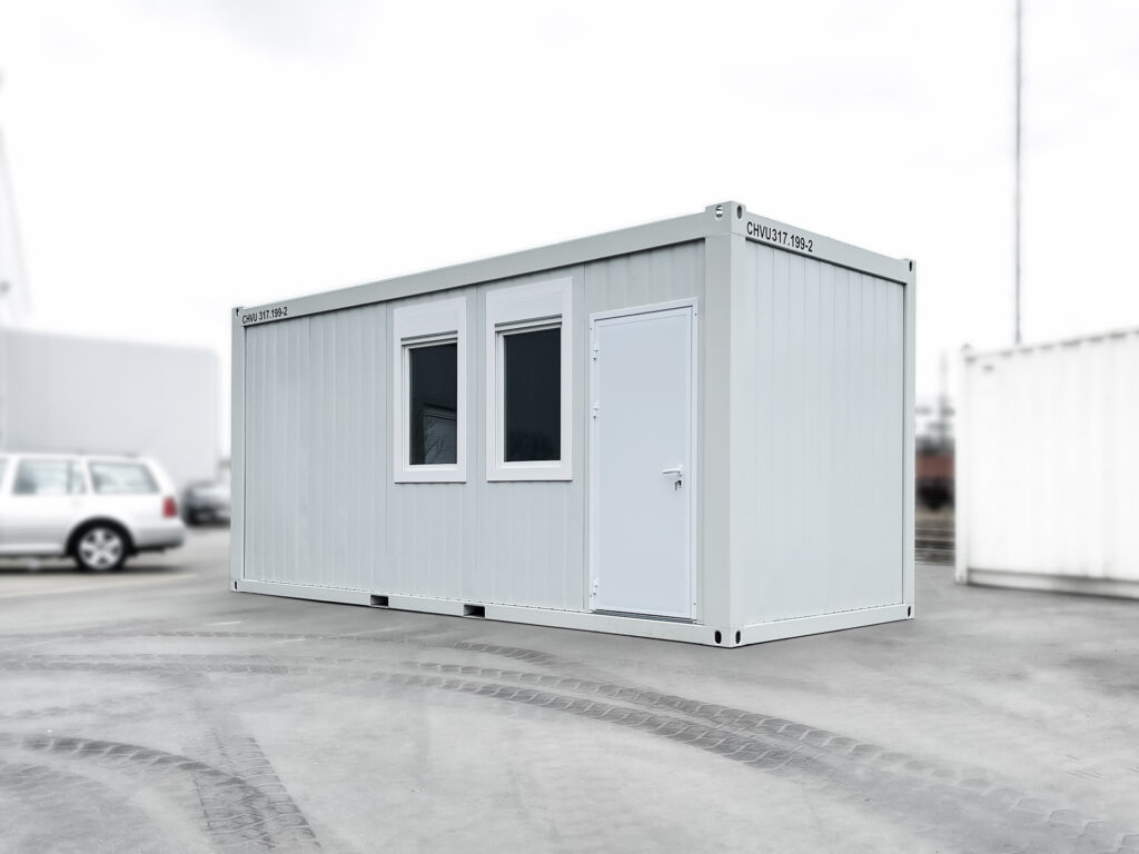Wohncontainer kaufen schlüsselfertig mit Dusche & WC | CHV Container